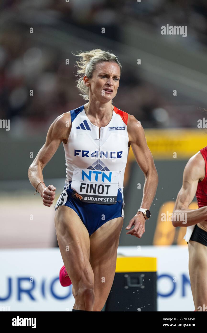 Alice Finot participating in the 3000 m Steeplechase at the World ...