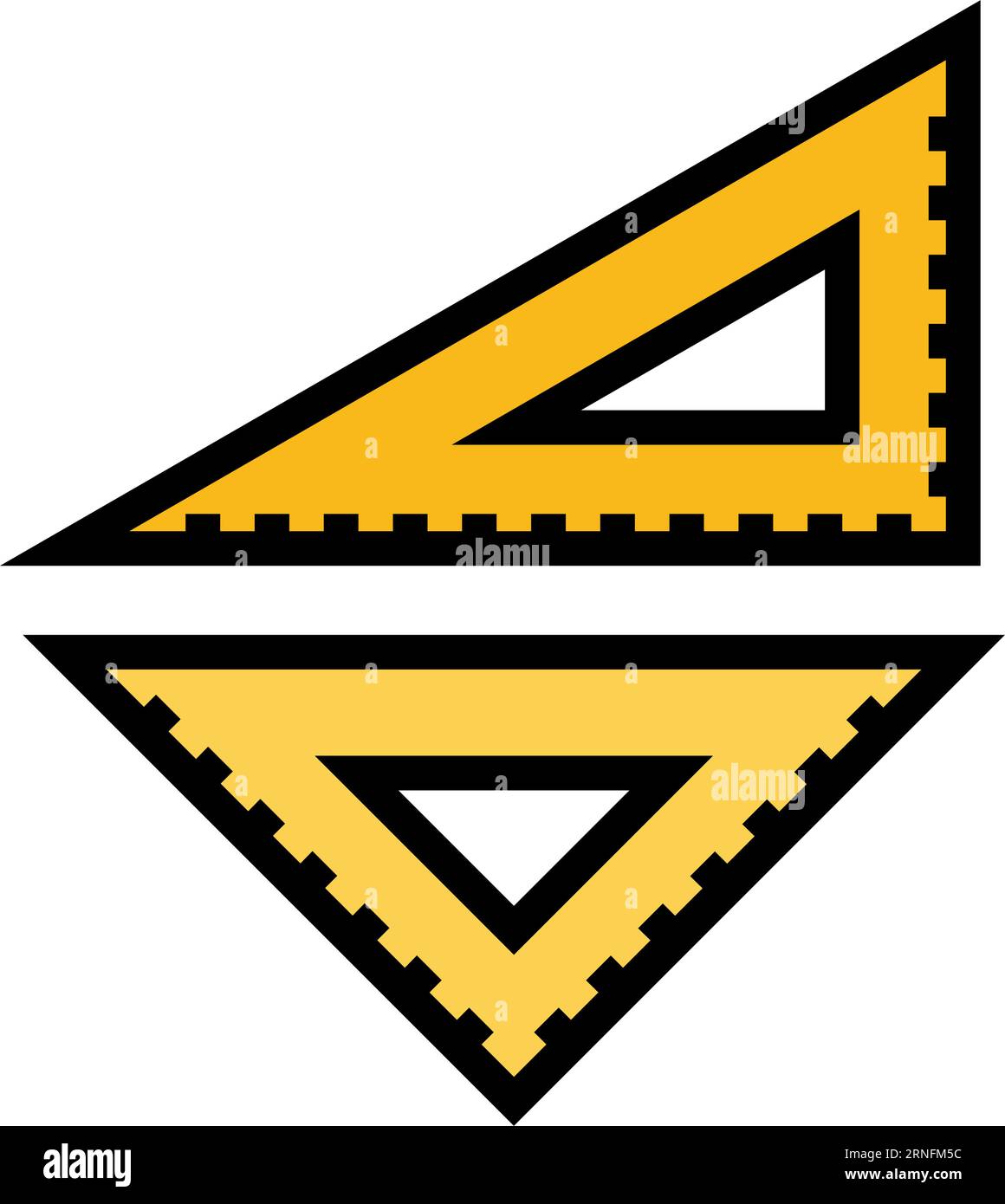 drafting triangle architectural drafter color icon vector illustration ...