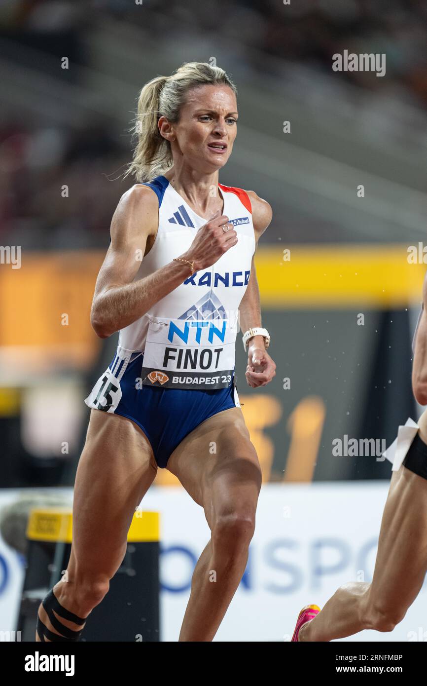 Alice Finot participating in the 3000 m Steeplechase at the World ...