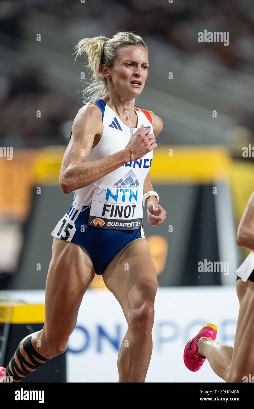 Alice Finot participating in the 3000 m Steeplechase at the World ...