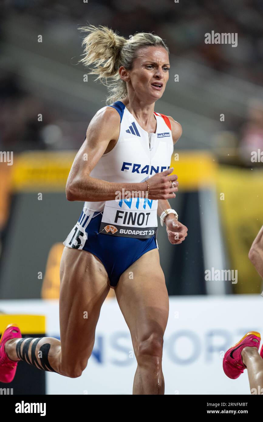 Alice Finot participating in the 3000 m Steeplechase at the World ...
