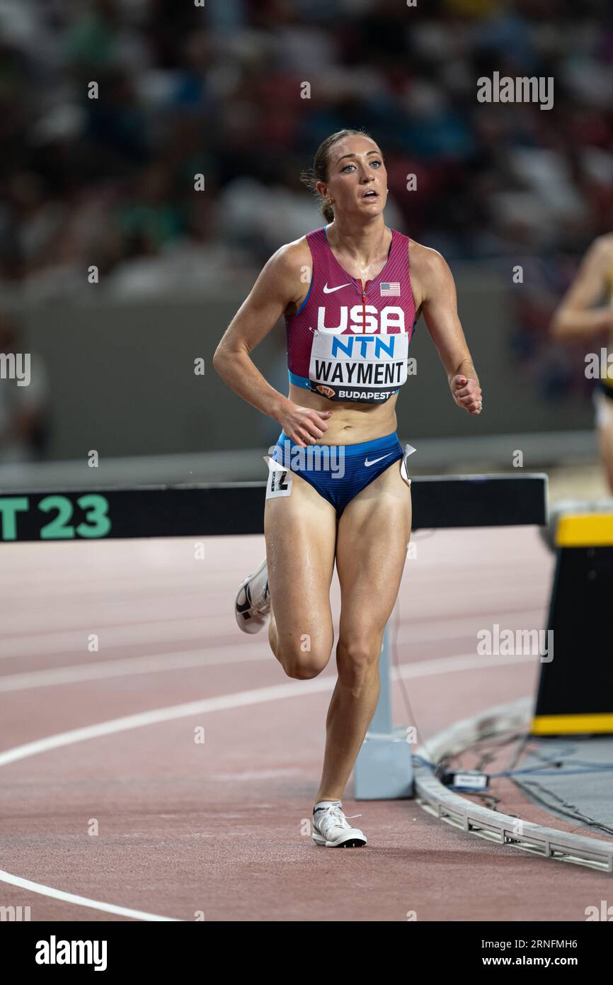 Courtney Wayment participating in the 3000 m Steeplechase at the World ... Courtney Wayment participating in the 3000 m Steeplechase at the World ...