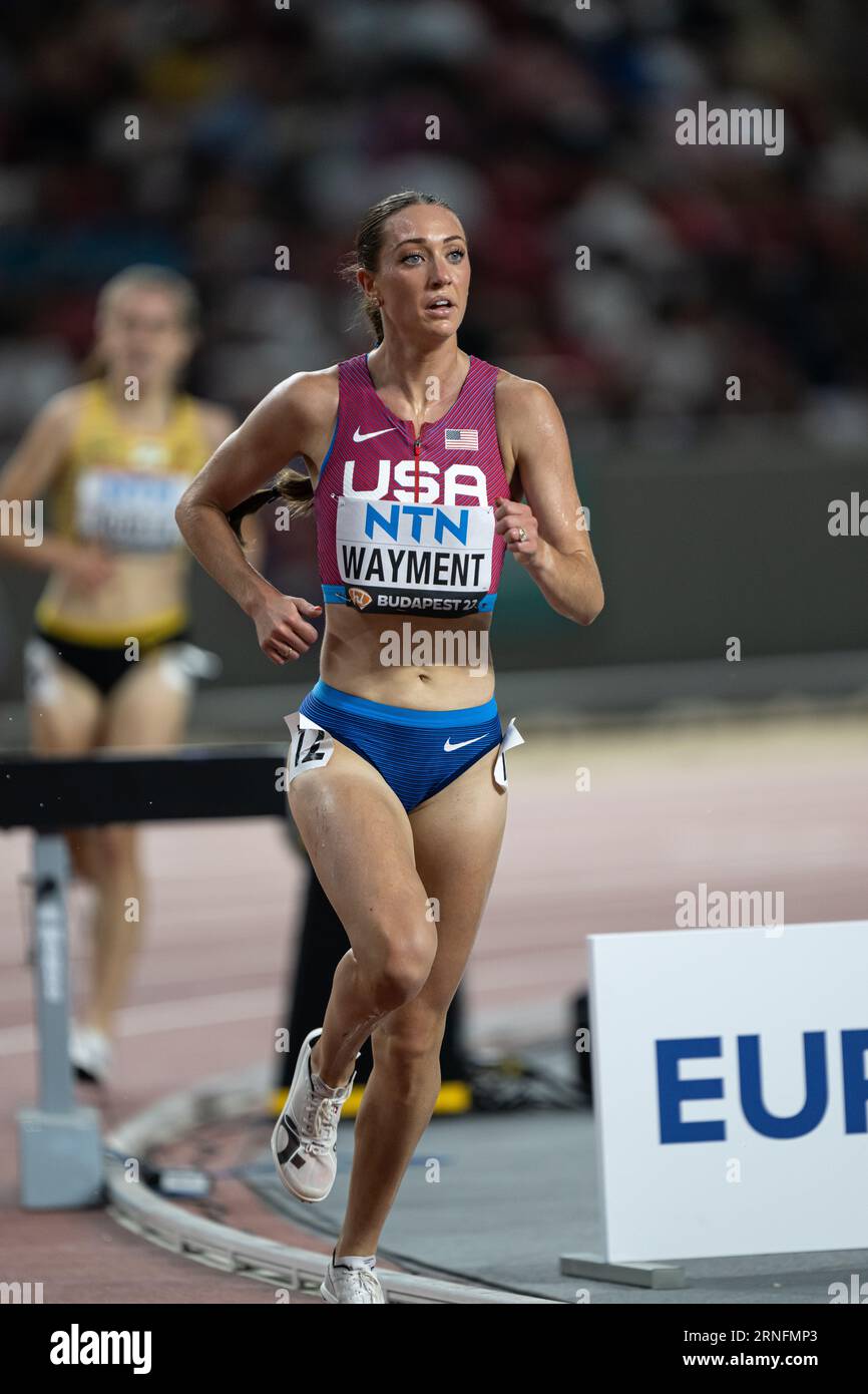 Courtney Wayment participating in the 3000 m Steeplechase at the World ... Courtney Wayment participating in the 3000 m Steeplechase at the World ...