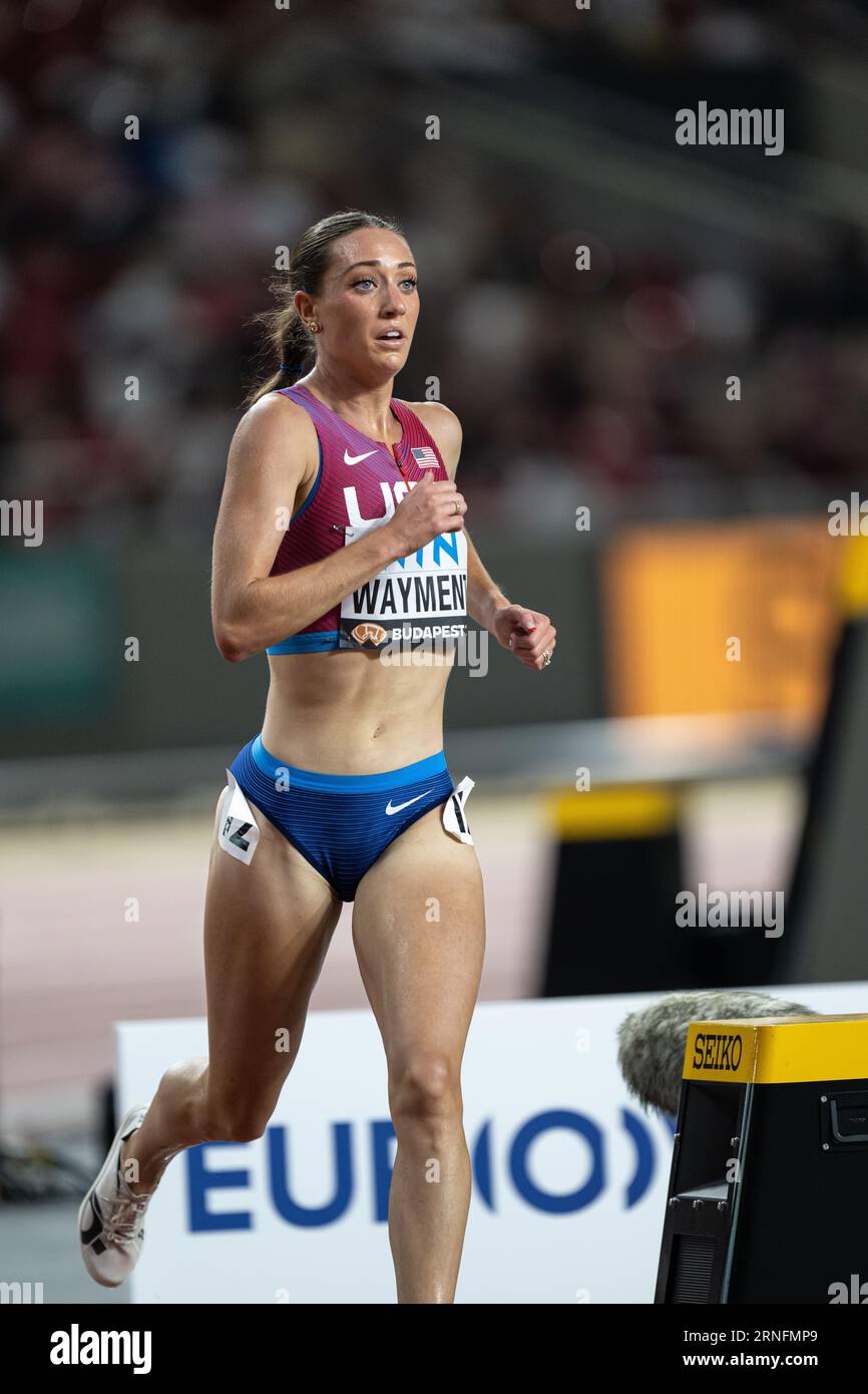 Courtney Wayment participating in the 3000 m Steeplechase at the World ... Courtney Wayment participating in the 3000 m Steeplechase at the World ...