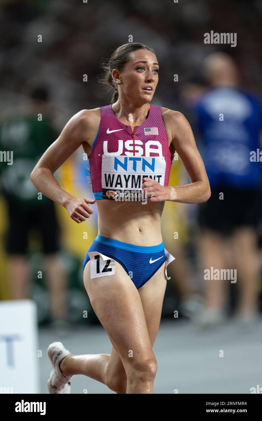 Courtney Wayment participating in the 3000 m Steeplechase at the World ... Courtney Wayment participating in the 3000 m Steeplechase at the World ...