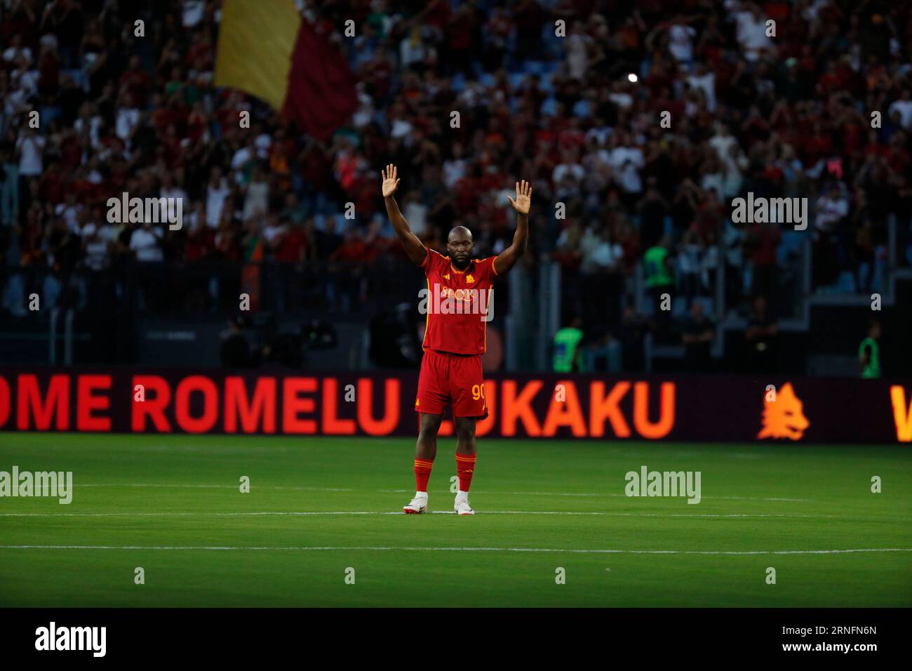 Rome, Naples, Italy. 1st Sep, 2023. Romelu Lukaku of Roma before Serie ...