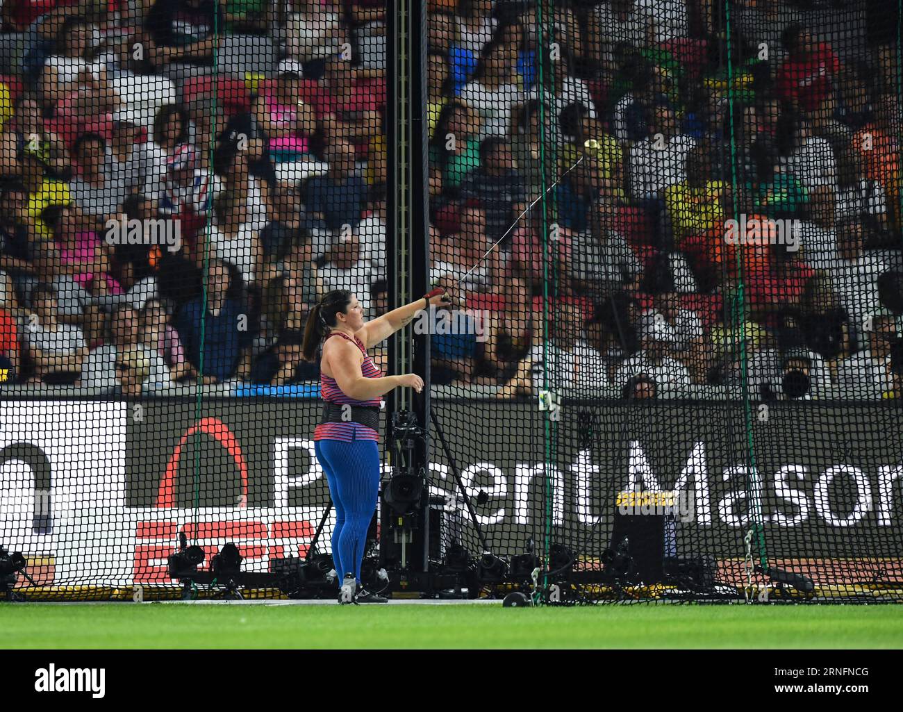 DeAnna Price of the USA competing in the women’s hammer final on day 6 ...
