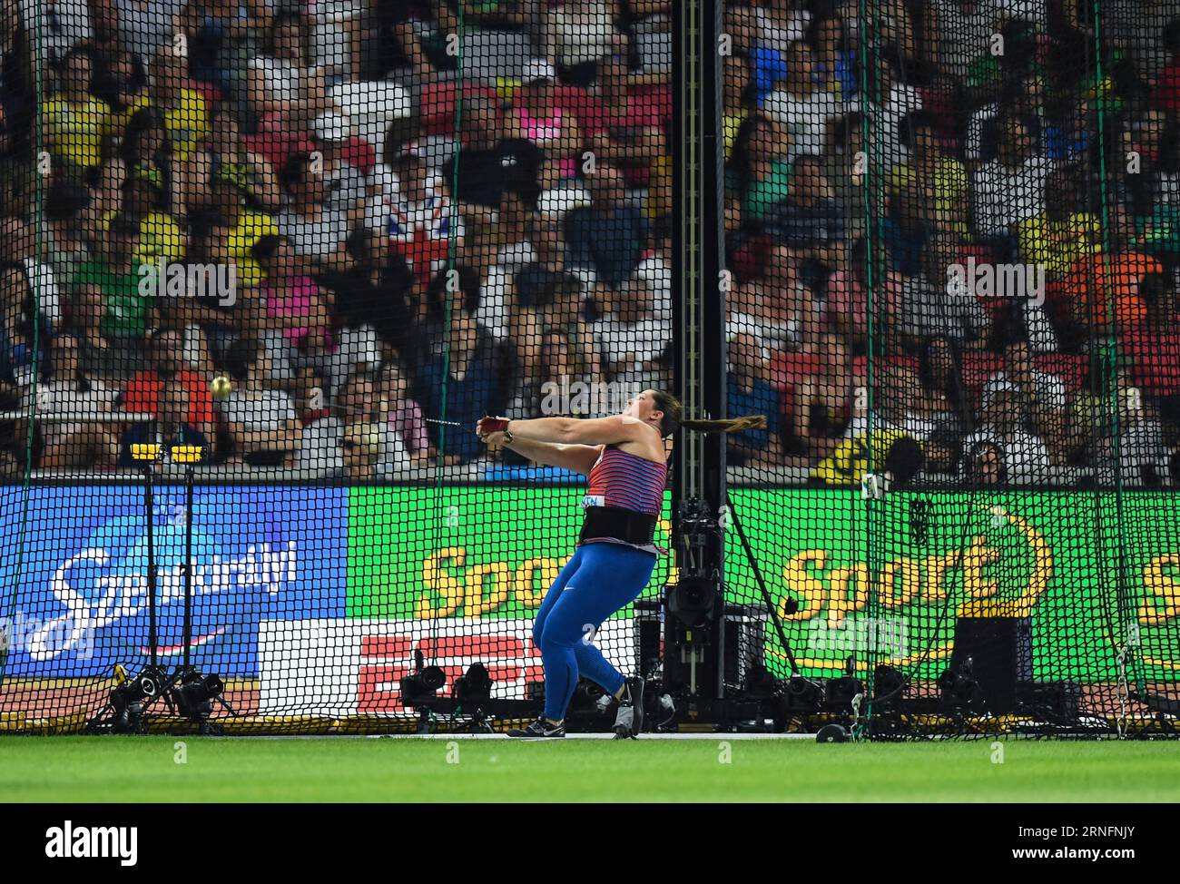 DeAnna Price of the USA competing in the women’s hammer final on day 6 ...