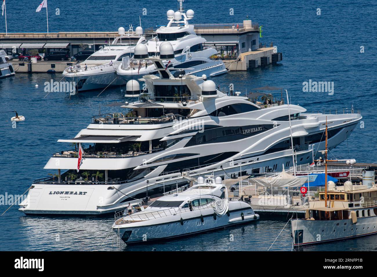 Sir Philip Green's yacht Lionheart in Monaco port Stock Photo - Alamy