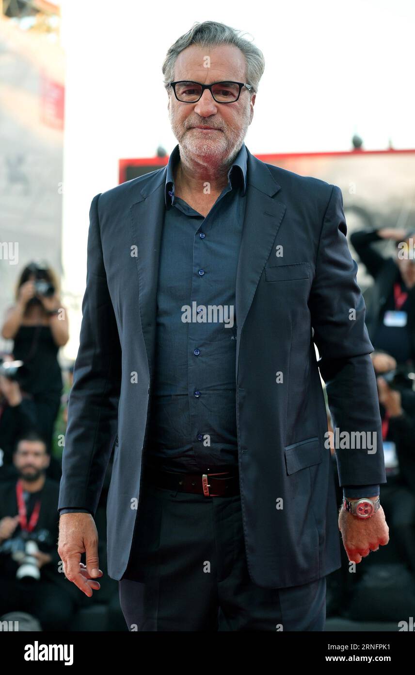 September 1, 2023, VENICE, ITALY: Italian actor Max Tortora arrives for ...