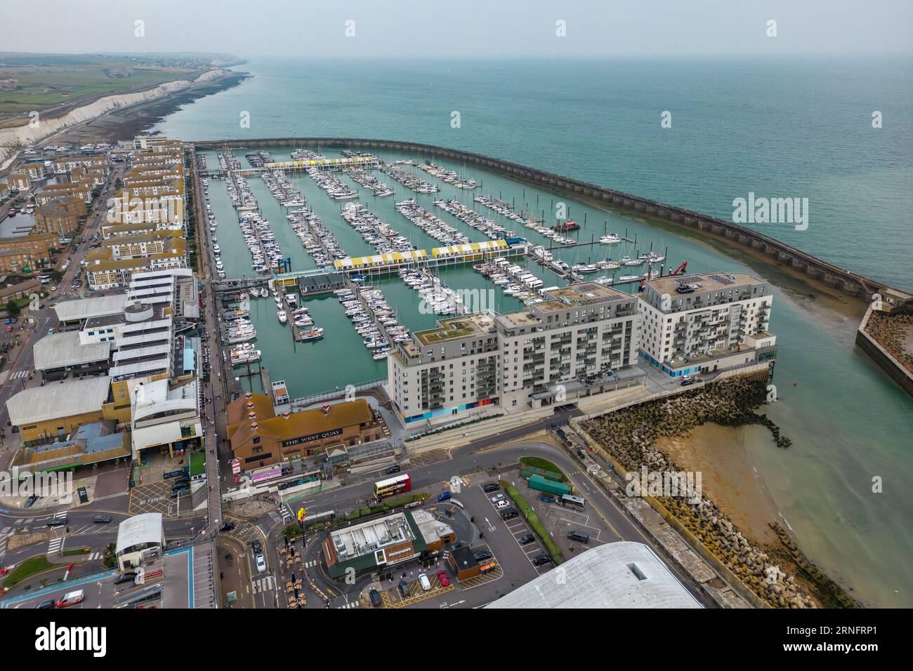 Aerial view of Brighton Marina, Brighton, East Sussex, UK Stock Photo ...