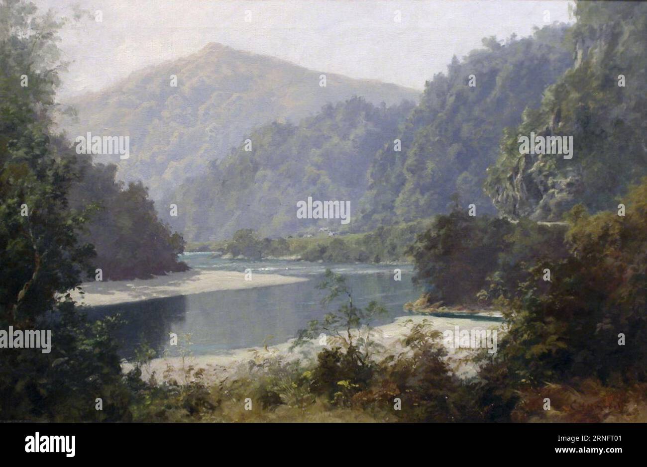 The Buller Gorge 1910 by Charles Howorth Stock Photo - Alamy