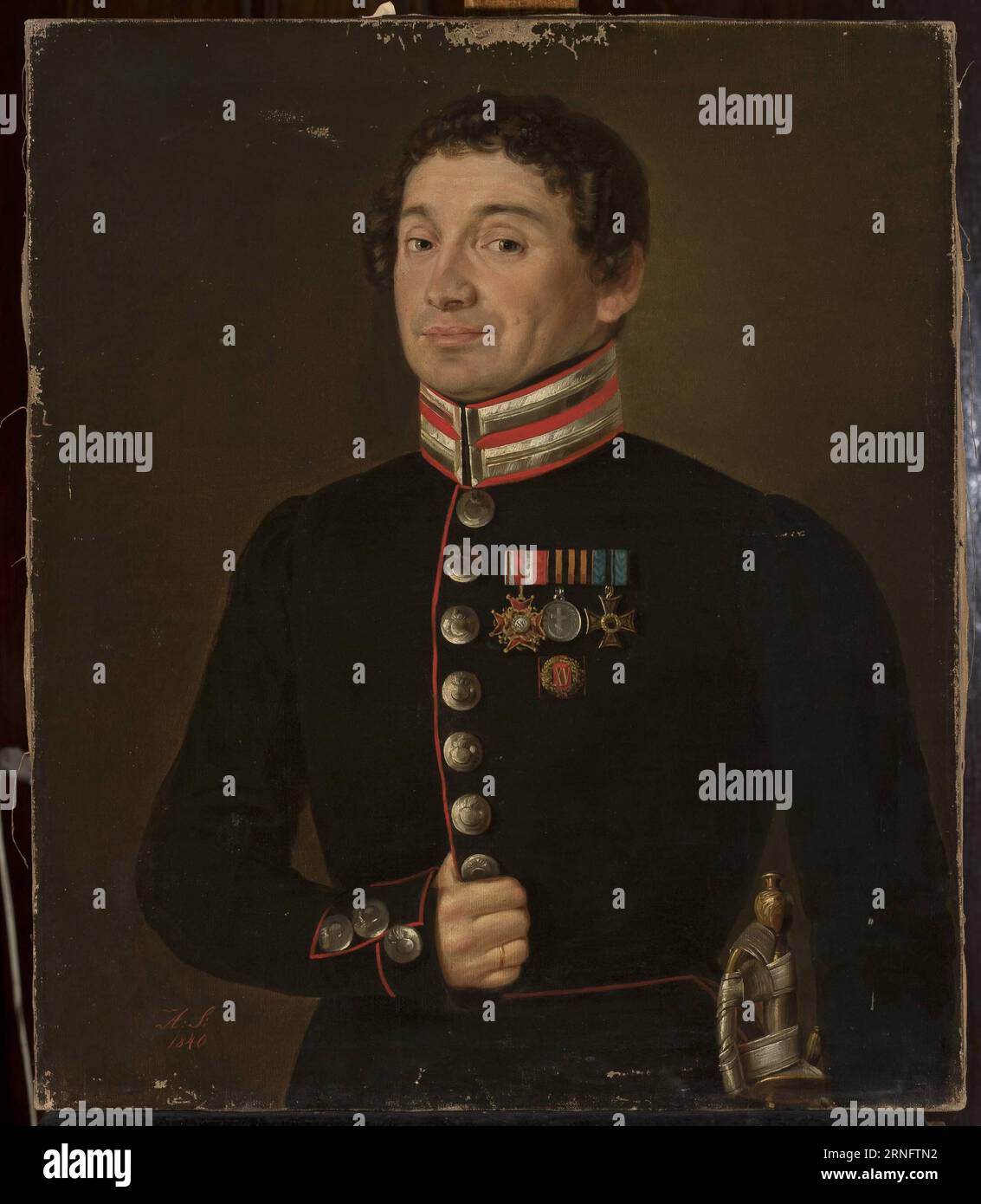 Portrait of a Russian military official 1840 by Aleksander Stankiewicz ...