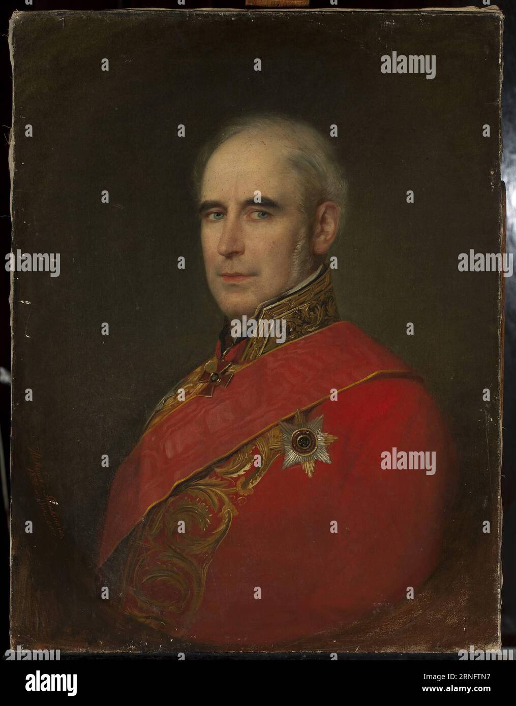 Portrait of Romuald Hube, senator 1852 by Aleksander Stankiewicz Stock ...