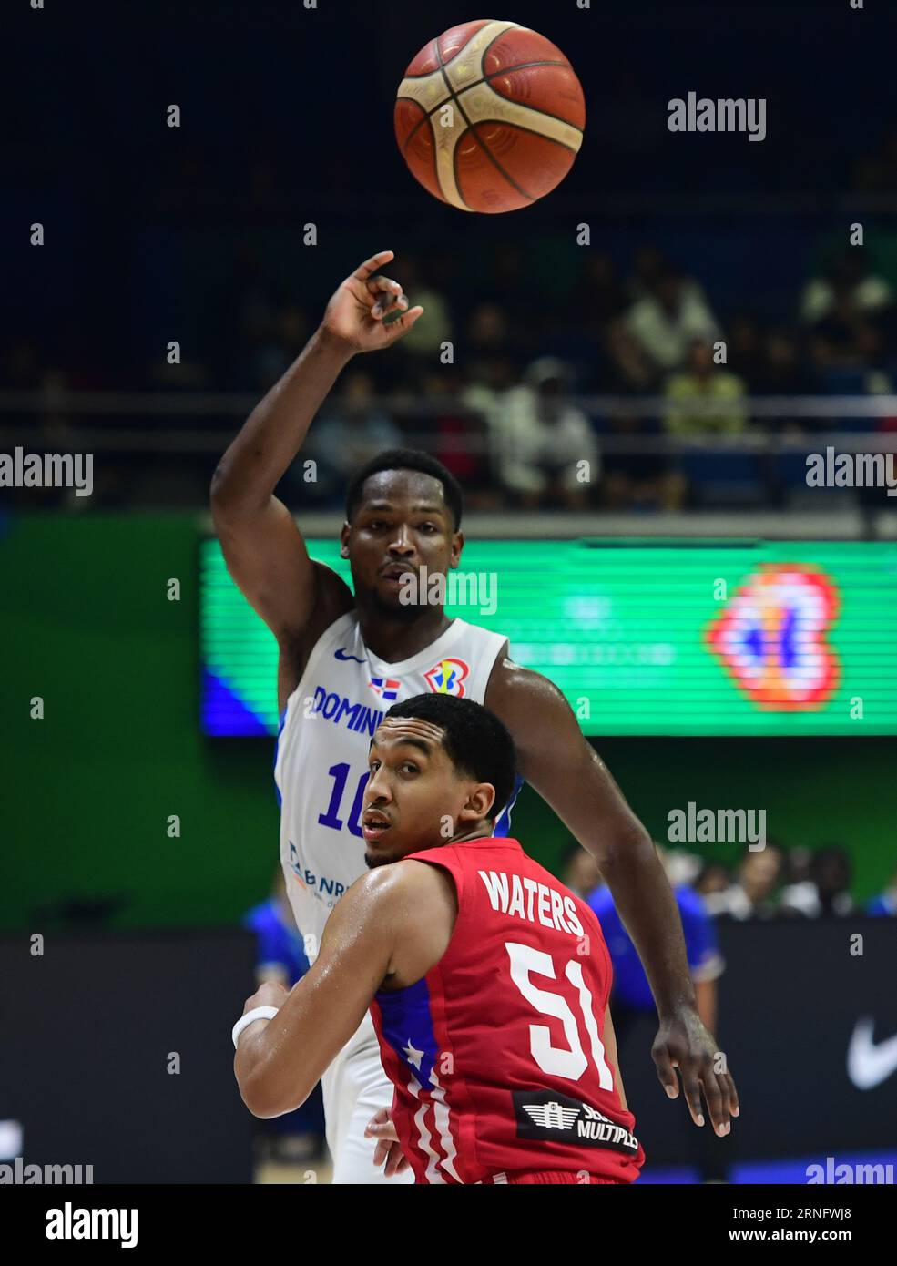 Quezon, Philippines. 01st Sep, 2023. Andres Feliz (back) of Dominican ...