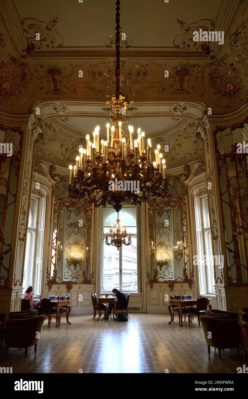 interior, Metropolitan Ervin Szabó Library, Wenckheim Palace, Fővárosi ...