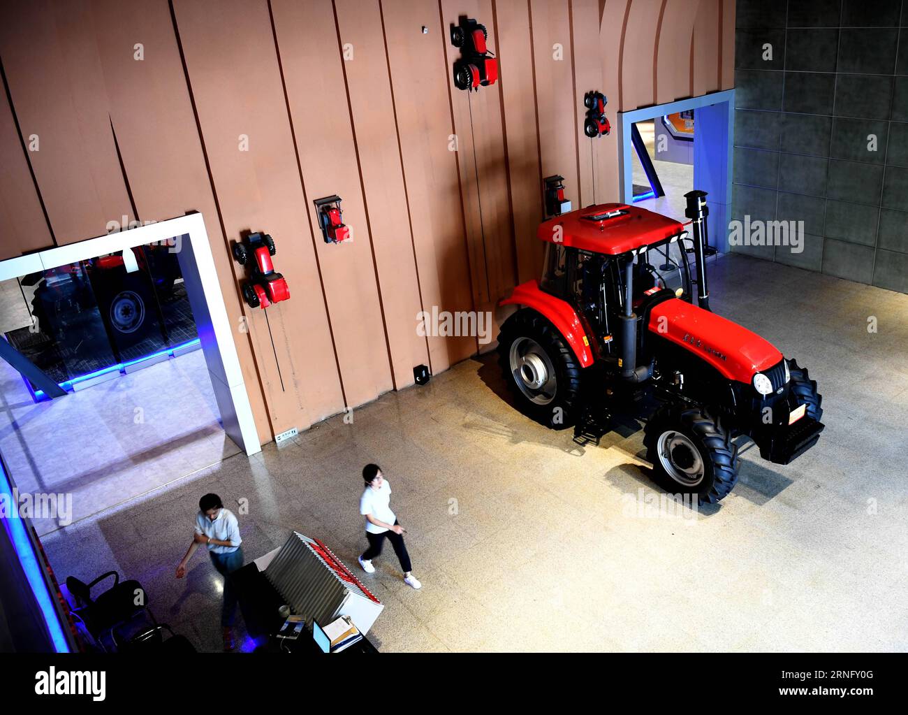 Photo taken on Aug. 15, 2016 shows a tractor museum in Luoyang, central ...