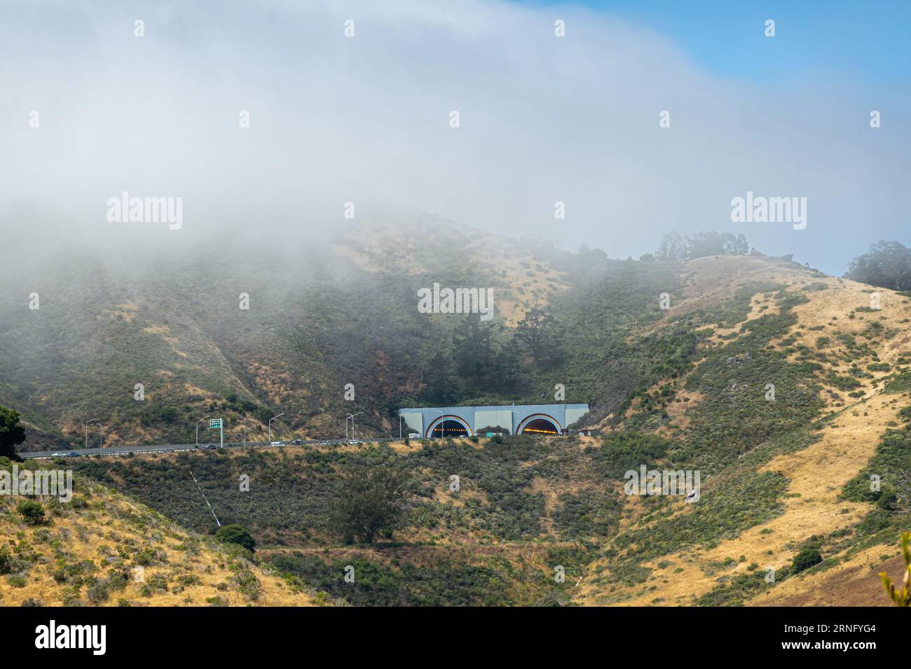 San Francisco, CA, USA - July 12, 2023: Landscape view with south ...