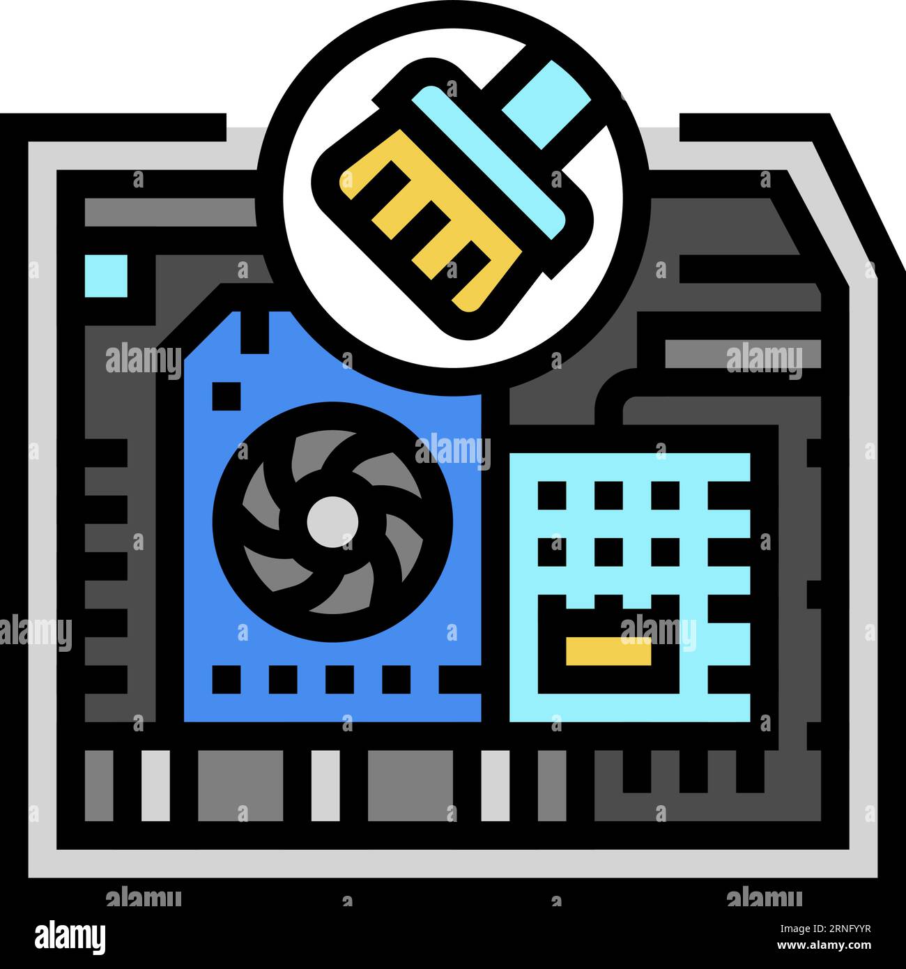 Cleaning motherboard Stock Vector Images - Alamy