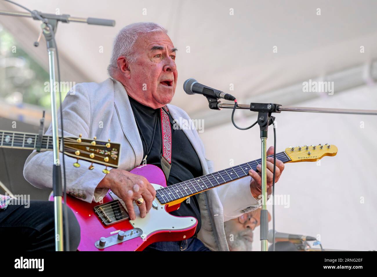 Actor, Blues musician, Jim Byrnes, Vancouver Folk Music Festival Stock ...