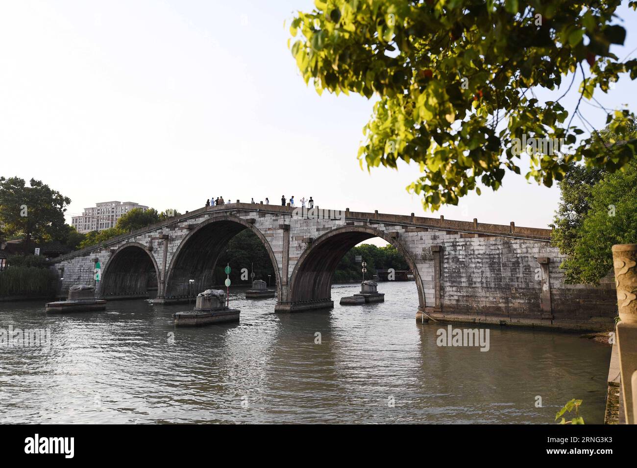 (160904) -- HANGZHOU, Sept. 4, 2016 -- The Gongchen Bridge is seen on ...