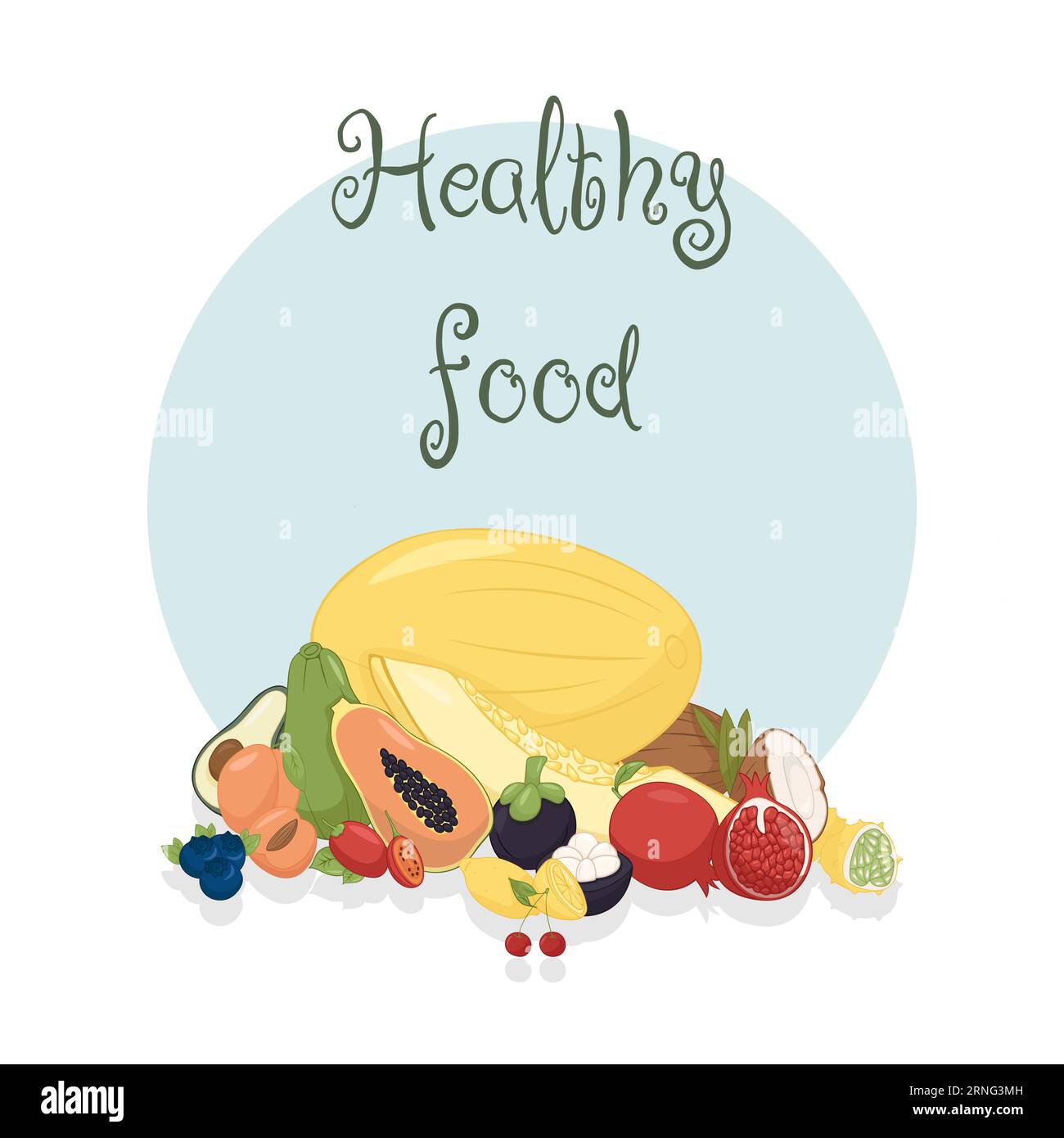 Healthy food frame vector illustration. Hand drawn Vegetables and ...