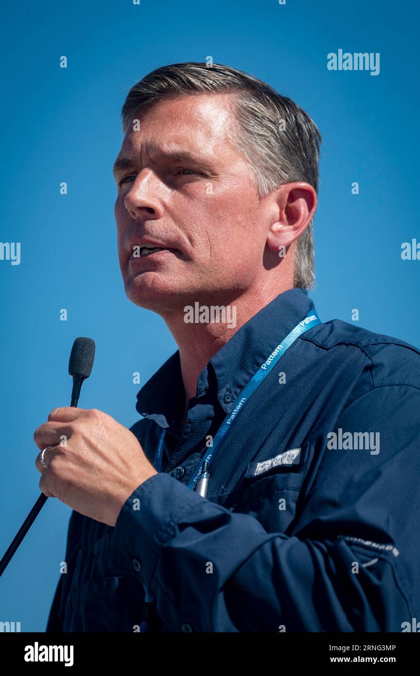 U.S. Sen. Martin Henrich, speaks during a ground breaking ceremony for ...