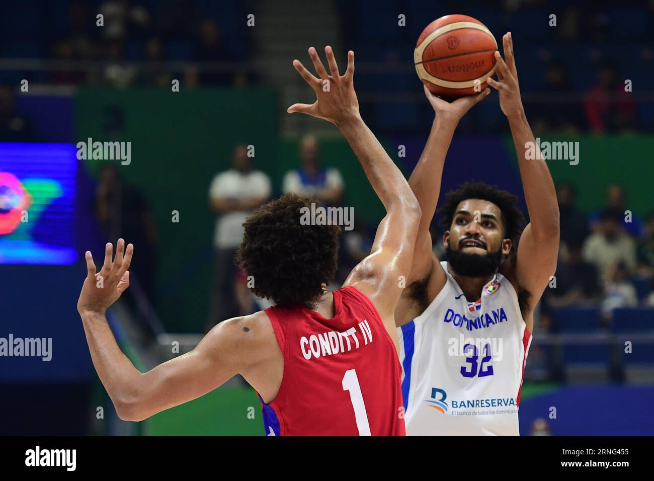 Quezon, Philippines. 01st Sep, 2023. George Conditt (L) of Puerto Rico ...