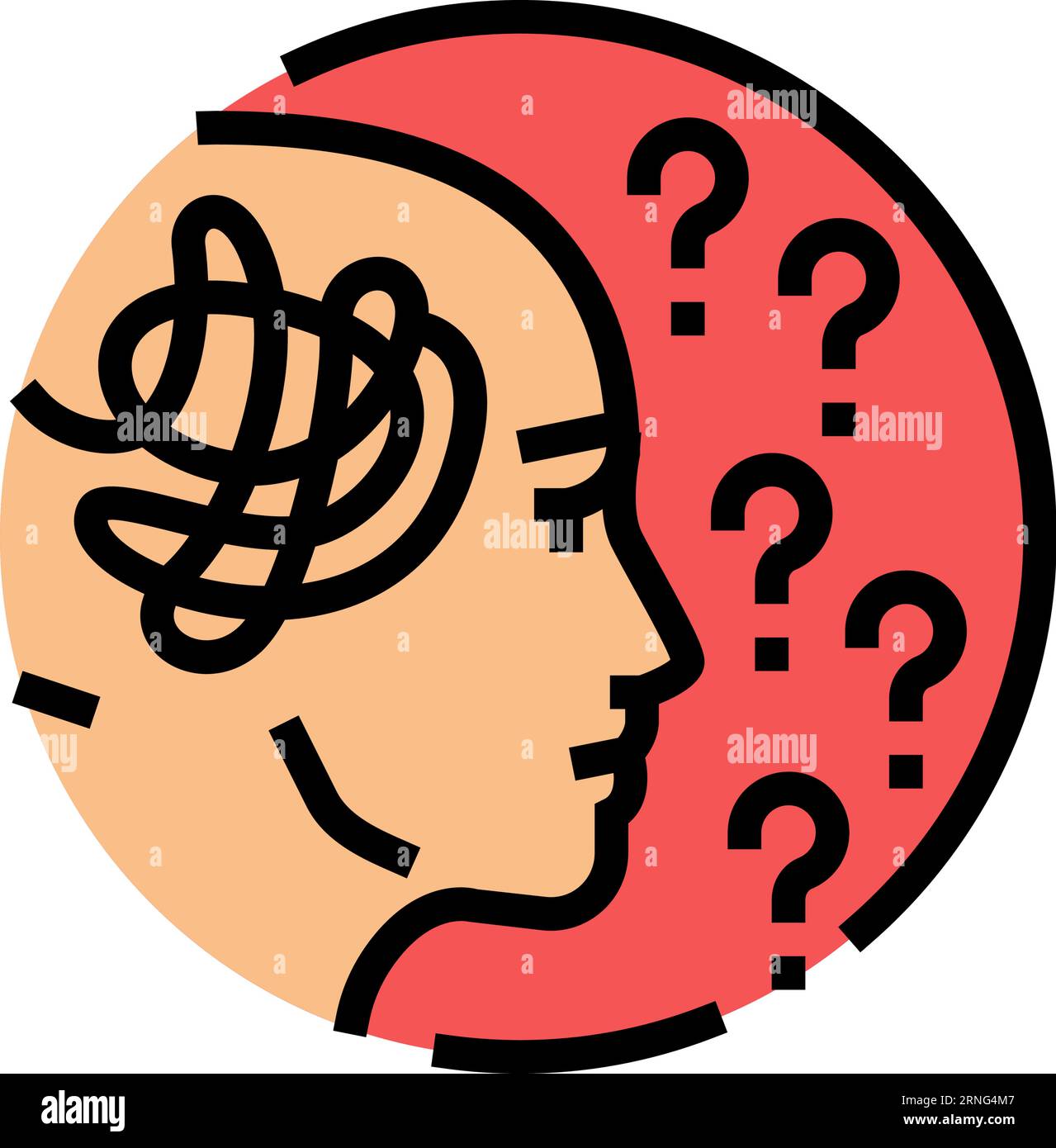 difficulty speaking slurred speech color icon vector illustration Stock ...