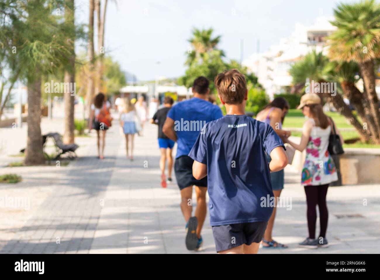 Healthy runners running lifestyle. Sport fitness people jogging ...