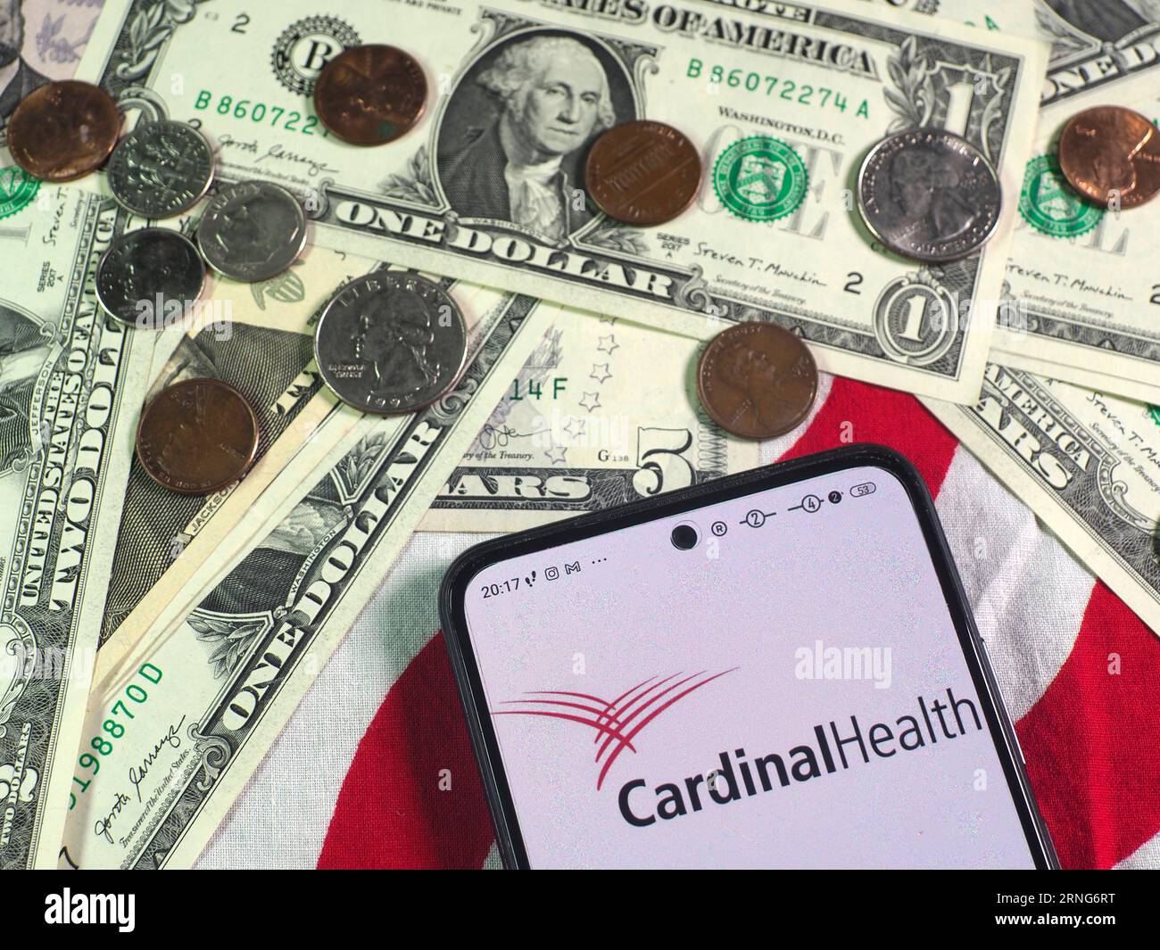In this photo illustration, Cardinal Health, Inc. logo is seen ...