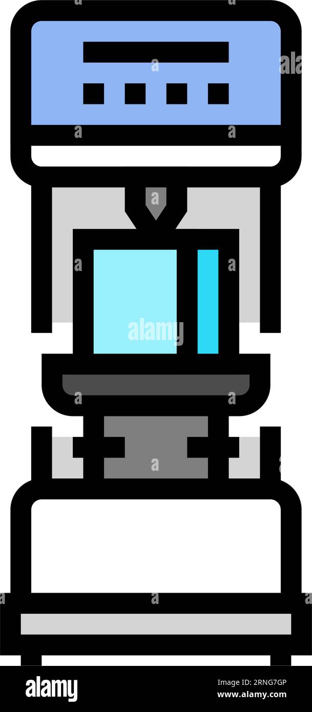hardness testing materials engineering color icon vector illustration ...
