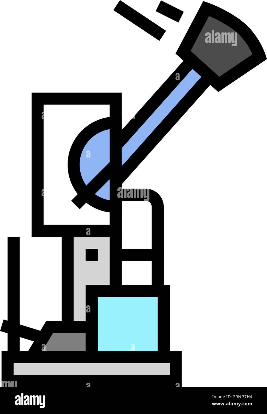 impact testing materials engineering color icon vector illustration ... impact testing materials engineering color icon vector illustration ...