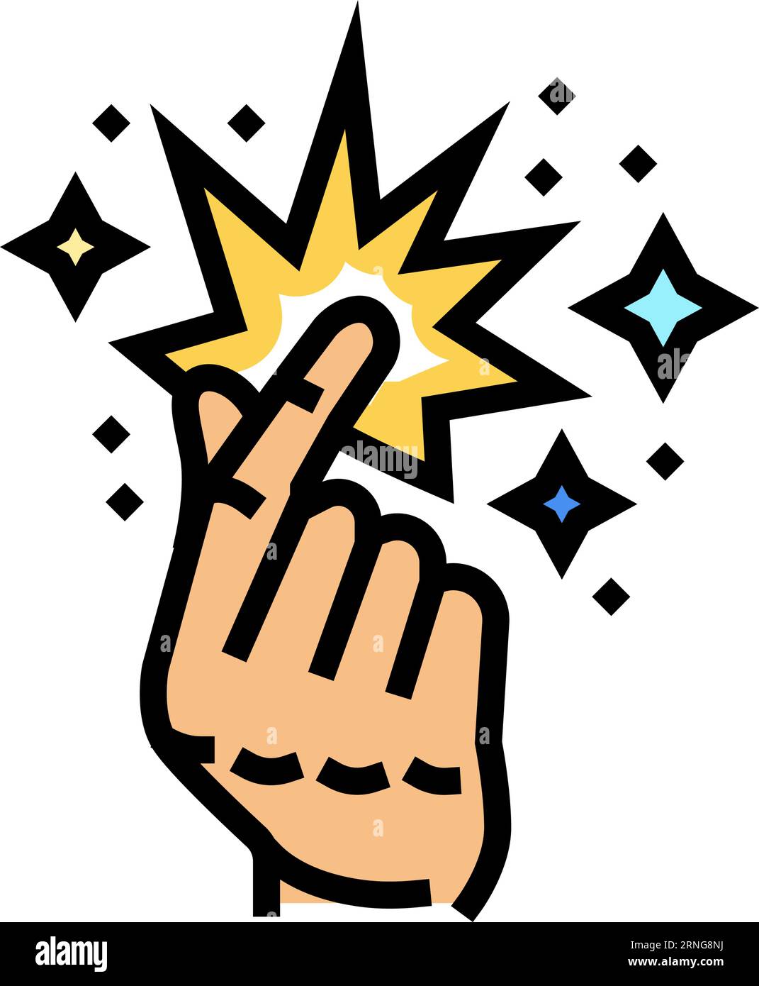 enthusiasm spark succes challenge color icon vector illustration Stock ...