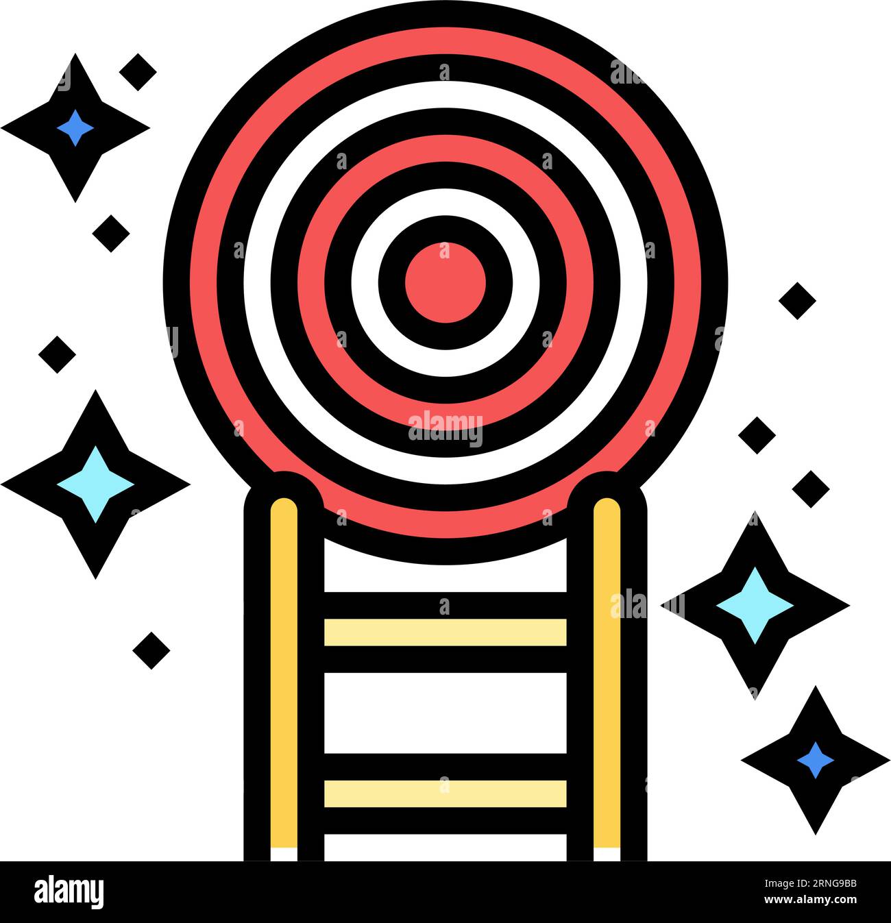ambition ladder succes challenge color icon vector illustration Stock ...