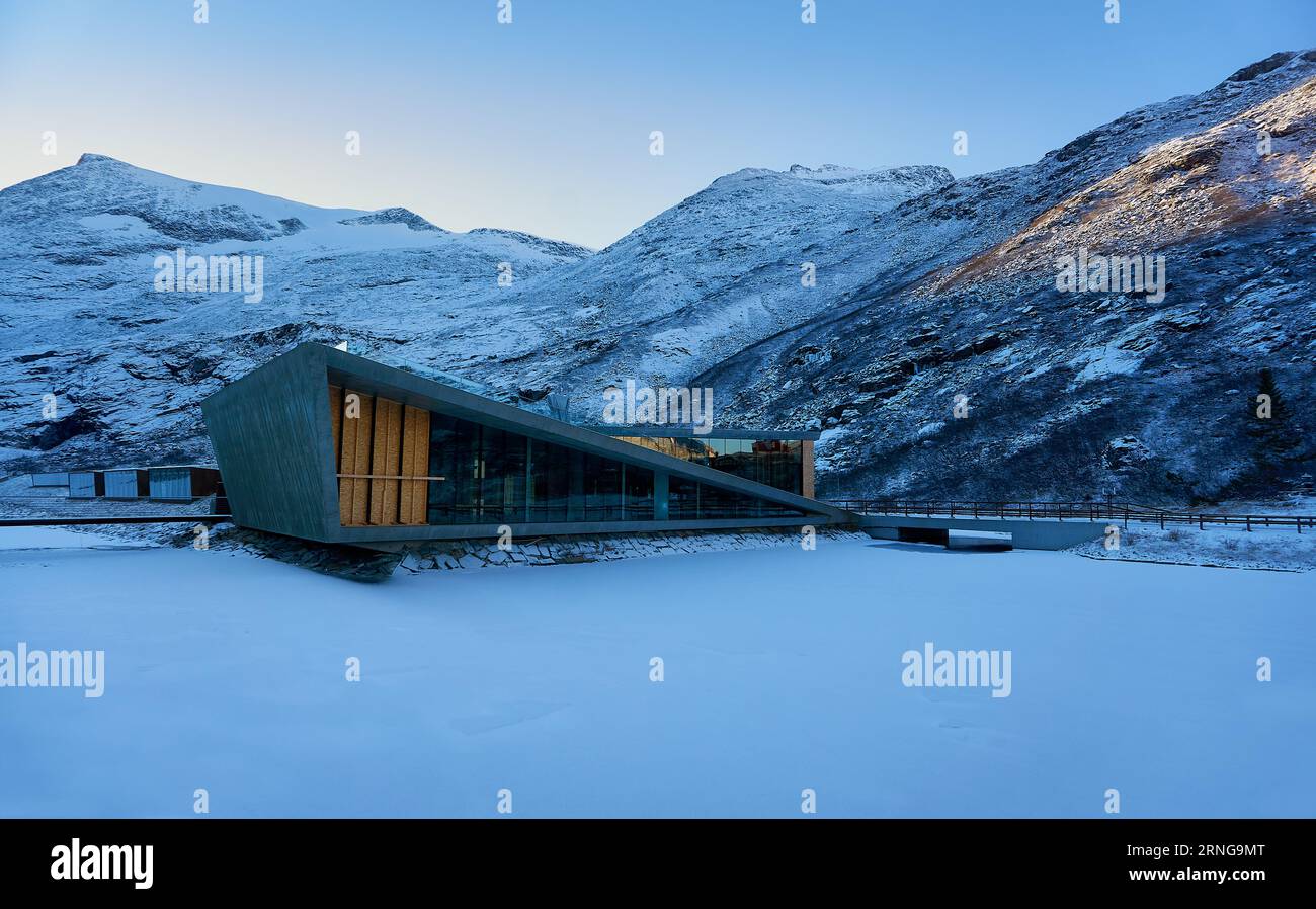 Trollstigen in winter, Rauma, Norway Stock Photo - Alamy