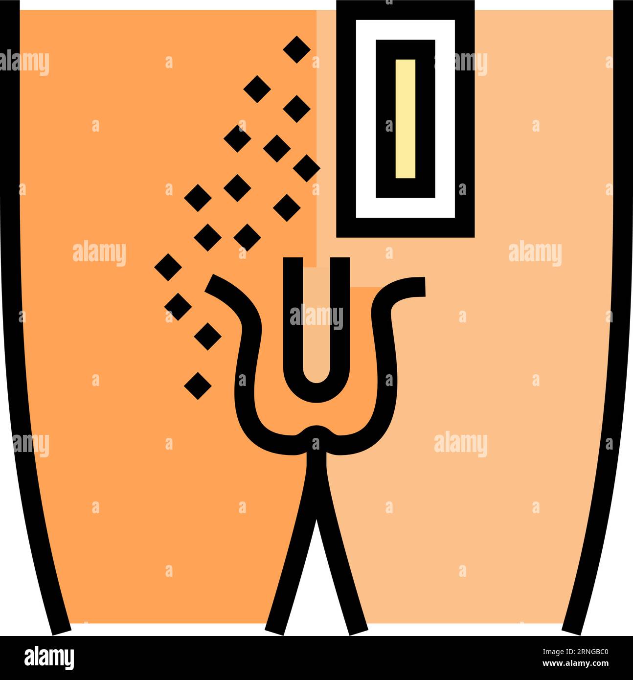 Bikini Hair Removal Male Color Icon Vector Illustration Stock Vector