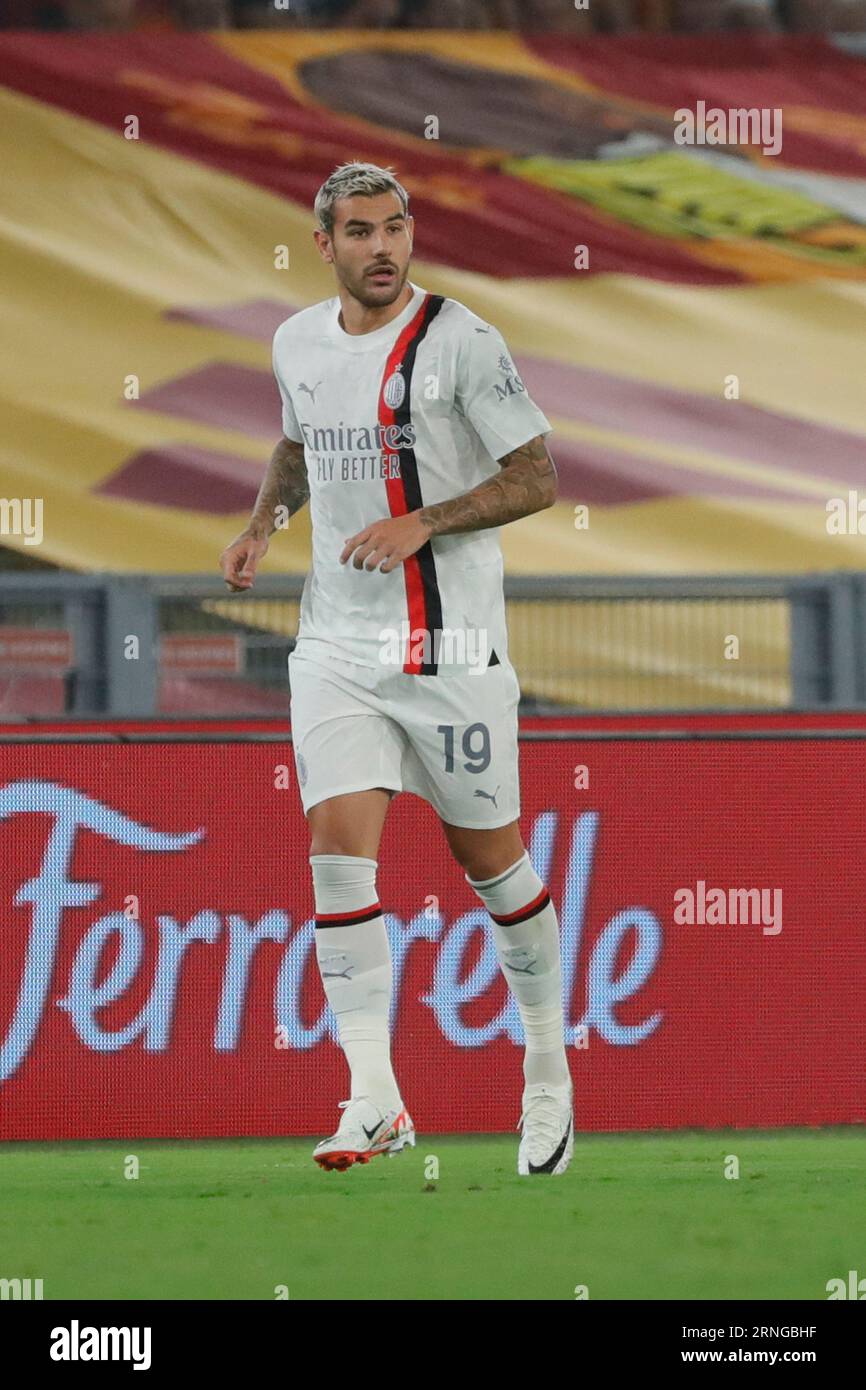 Rome, Naples, Italy. 1st Sep, 2023. Theo Hernandez of Milan during ...