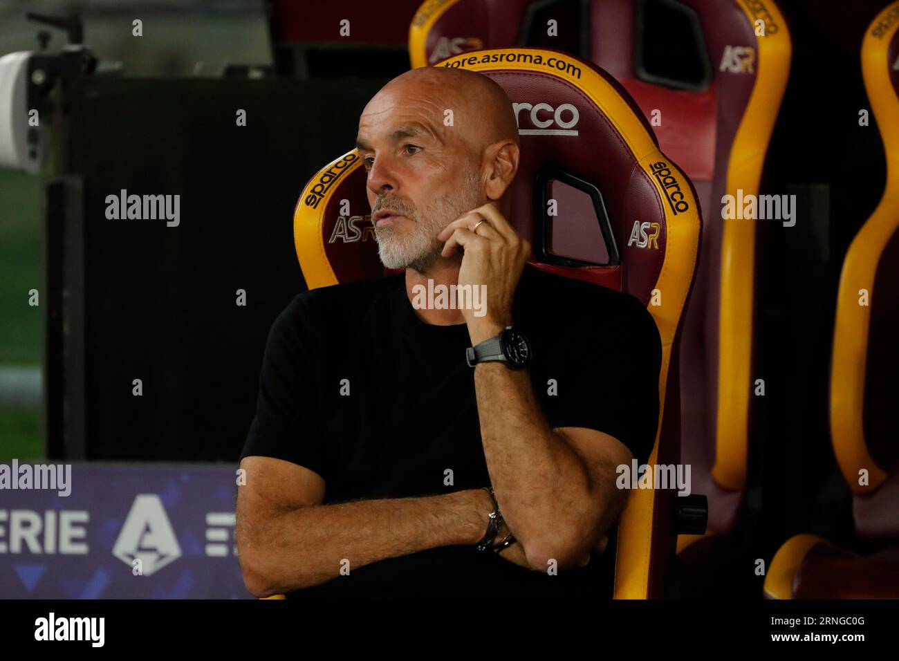 Rome, Naples, Italy. 1st Sep, 2023. Stefano Pioli coach of Milan during ...