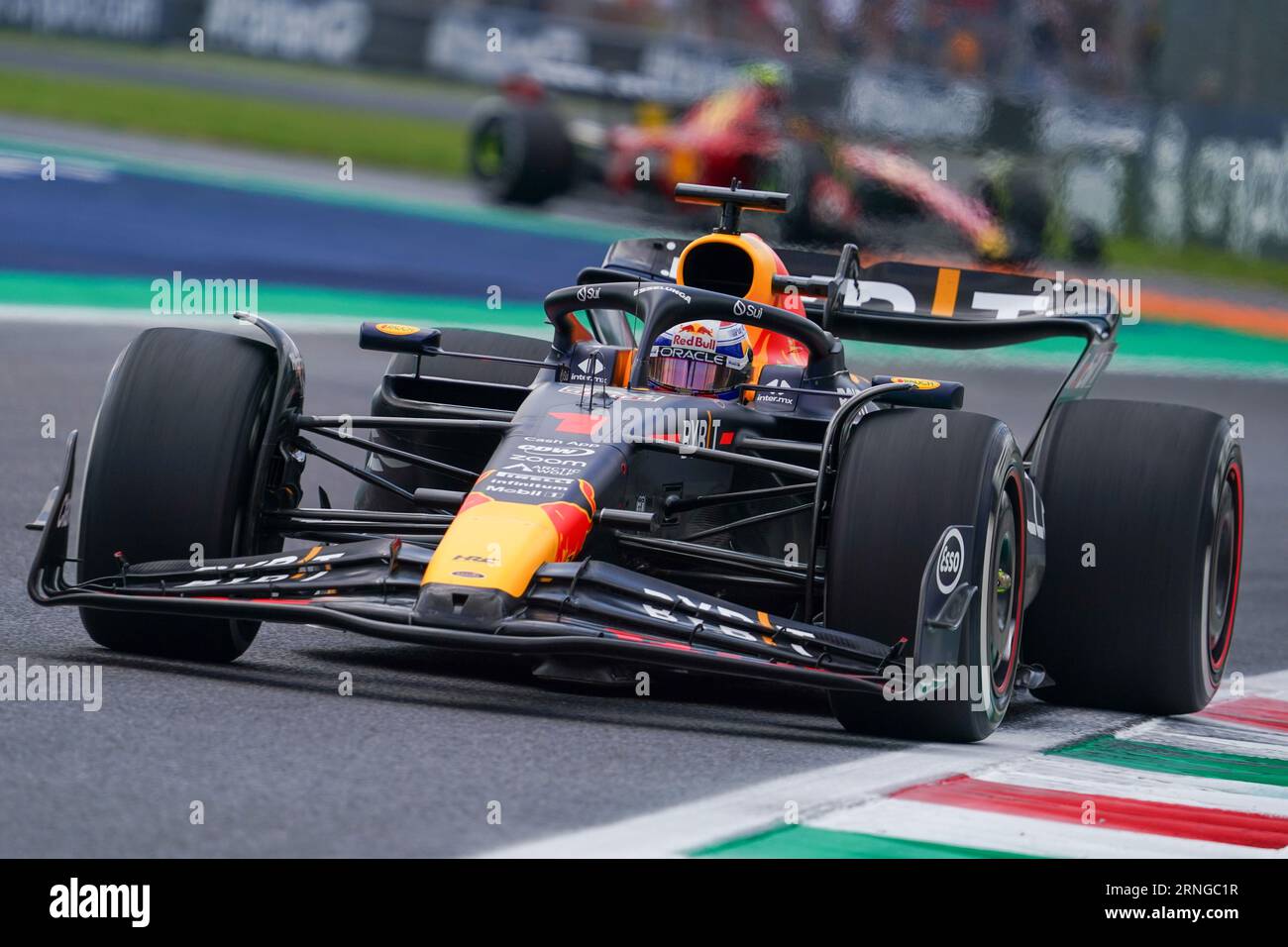 Monza, Italy. 01st Sep, 2023. Max Verstappen of Netherlands driving the ...