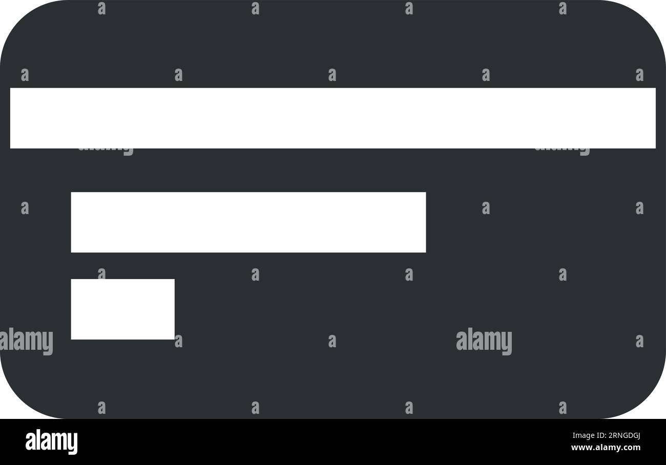 Credit card black icon. Plastic money symbol Stock Vector Image & Art ...