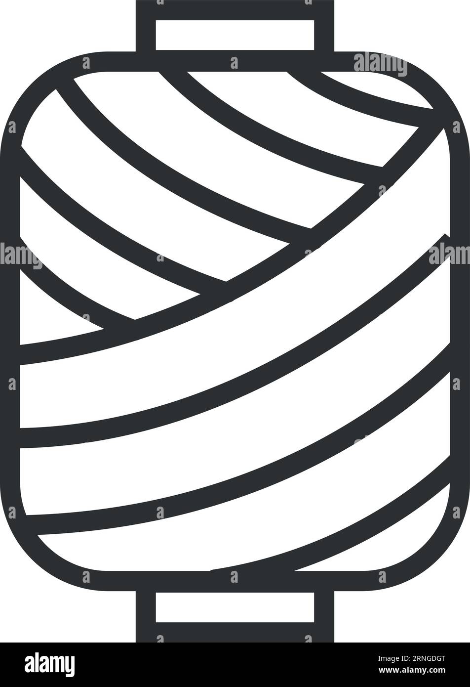 Sewing thread roll line icon. Spool symbol Stock Vector Image & Art - Alamy