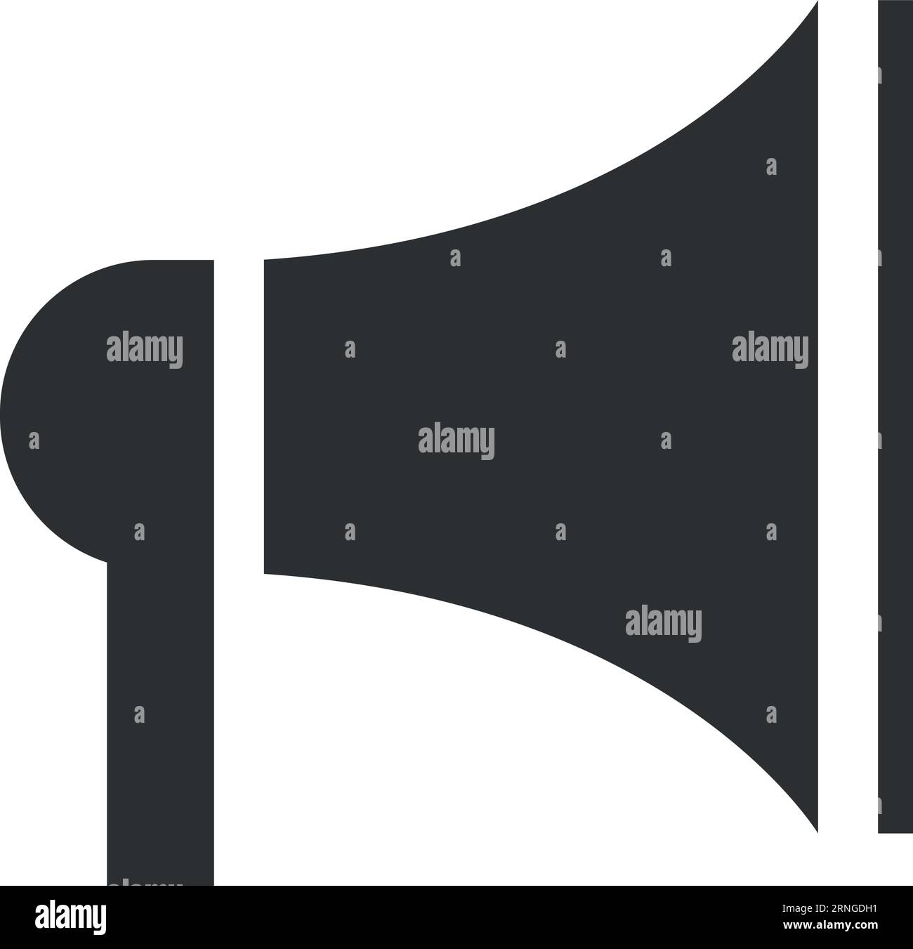 Loud speaker black icon. Megaphone symbol. Sound device Stock Vector ...