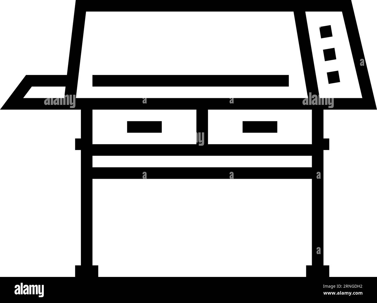 drafting table architectural drafter line icon vector illustration ... drafting table architectural drafter line icon vector illustration ...
