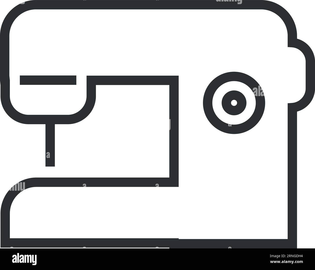 Sewing machine line icon. Tailor equipment symbol Stock Vector Image ...