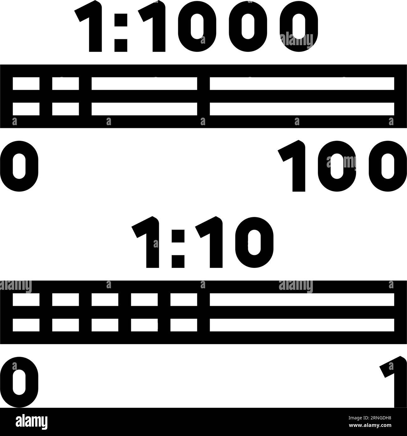 architectural scale drafter line icon vector illustration Stock Vector ...