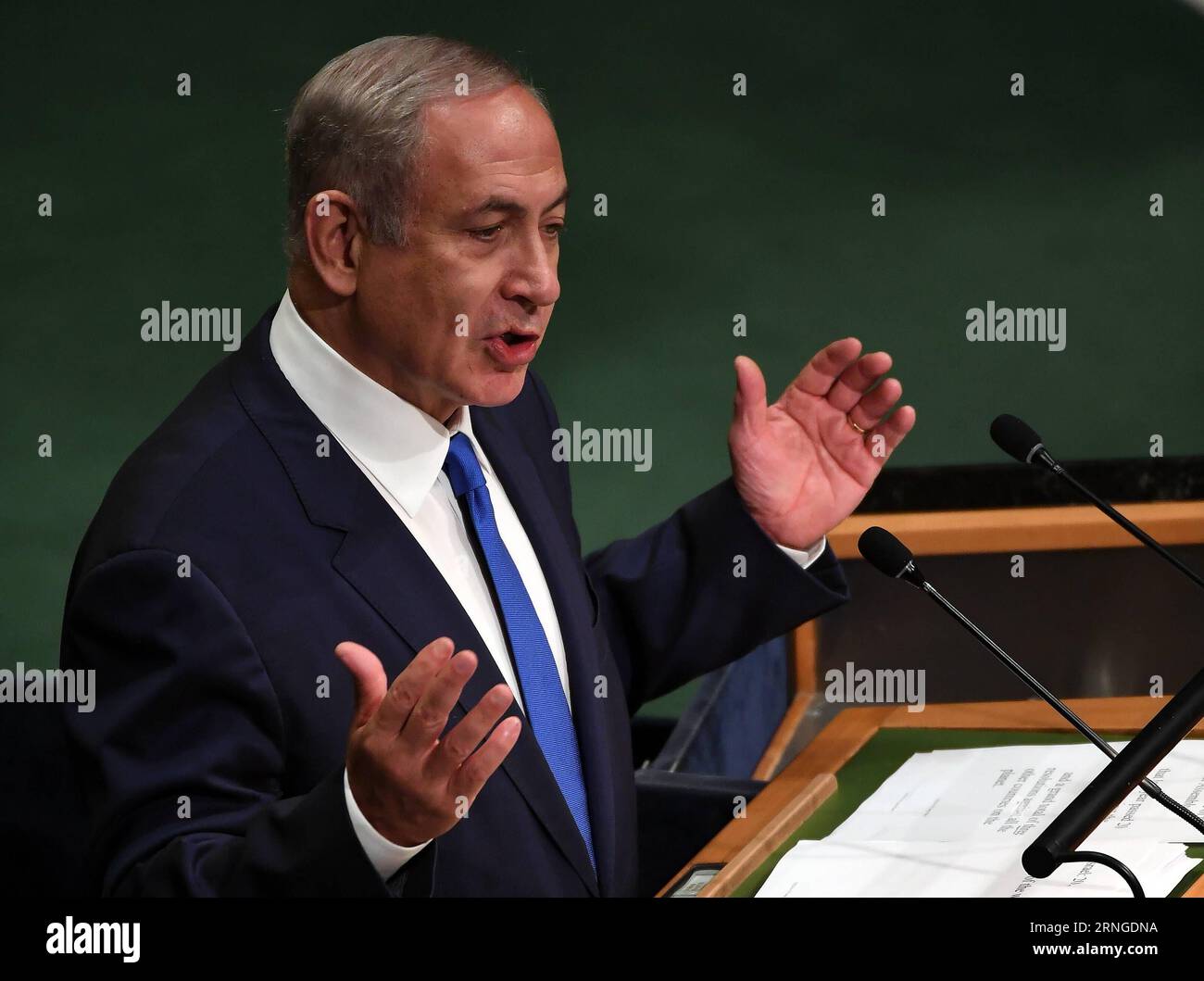 (160922) -- UNITED NATIONS, Sept. 22, 2016 -- Israeli Prime Minister ...