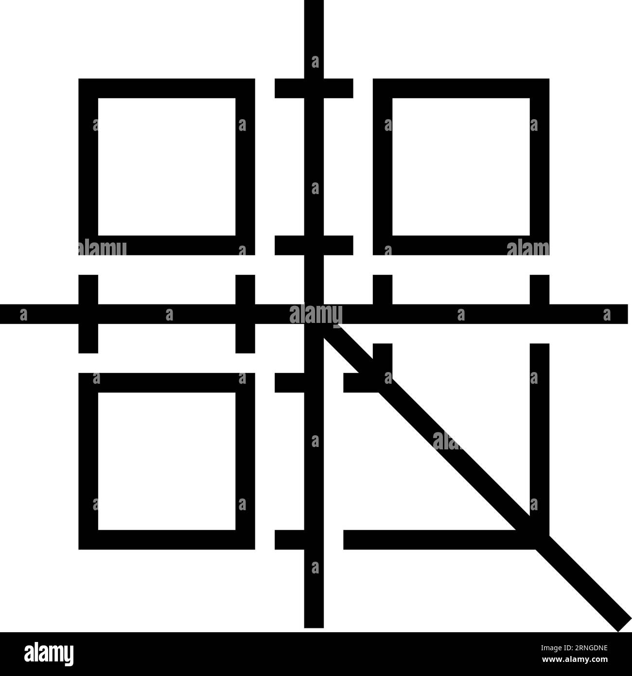 orthographic projections architectural drafter line icon vector ...