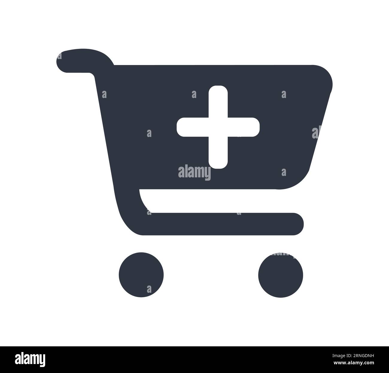 Shopping Plus Cart Symbol Stock Vector Image & Art - Alamy