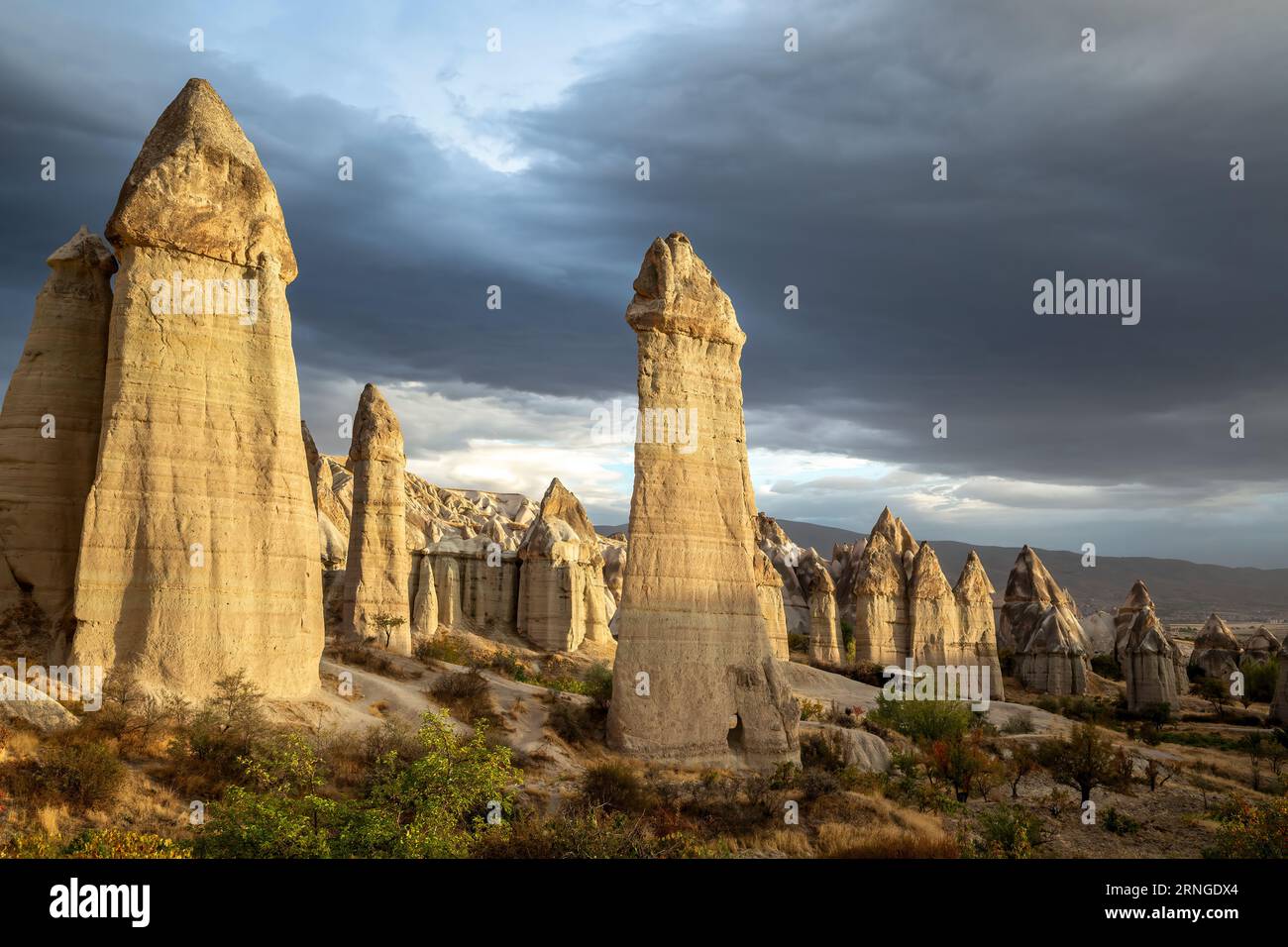 Fairy chimneys, Love Valley, Cappadocia, Turkey Stock Photo - Alamy